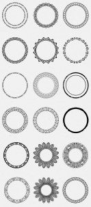 Vector Borders Kit Royalty Free download