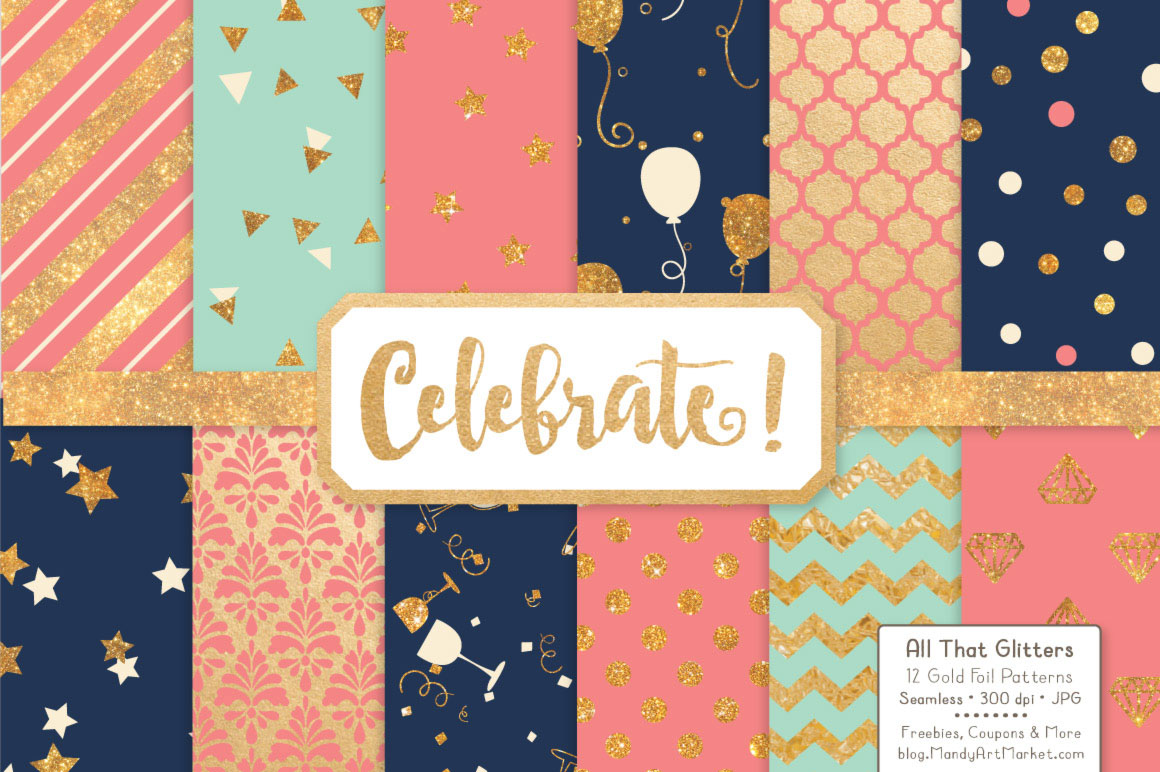 12 Free Celebration Paper - Pixlov