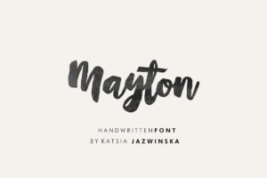 Mayton Free Brush Script - Pixlov