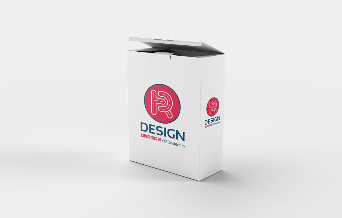 Free Realistic Box PSD Mockup - Pixlov