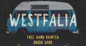 Westfalia Free Brush Font - Pixlov