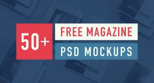 50+ Best Free Magazine and Book Cover PSD Mockup Templates 2019 - Pixlov